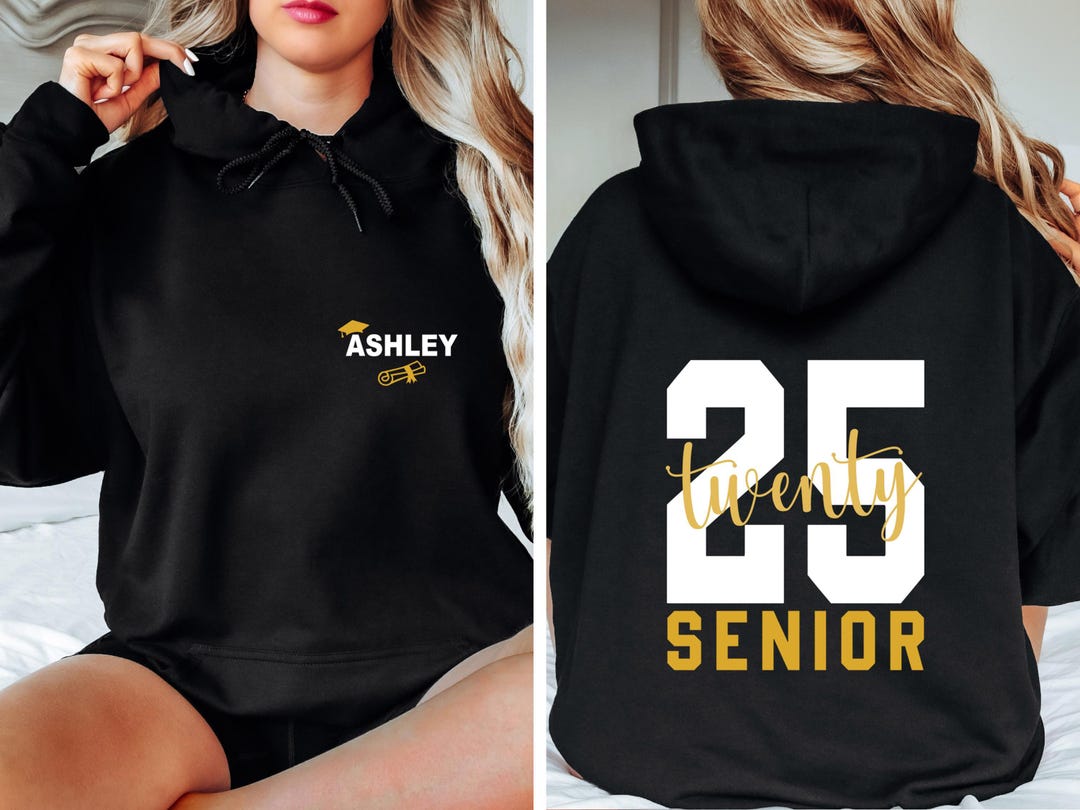 Personalized Senior 2025 Hoodie, Class of 2025 Shirt, Senior 2025 ...