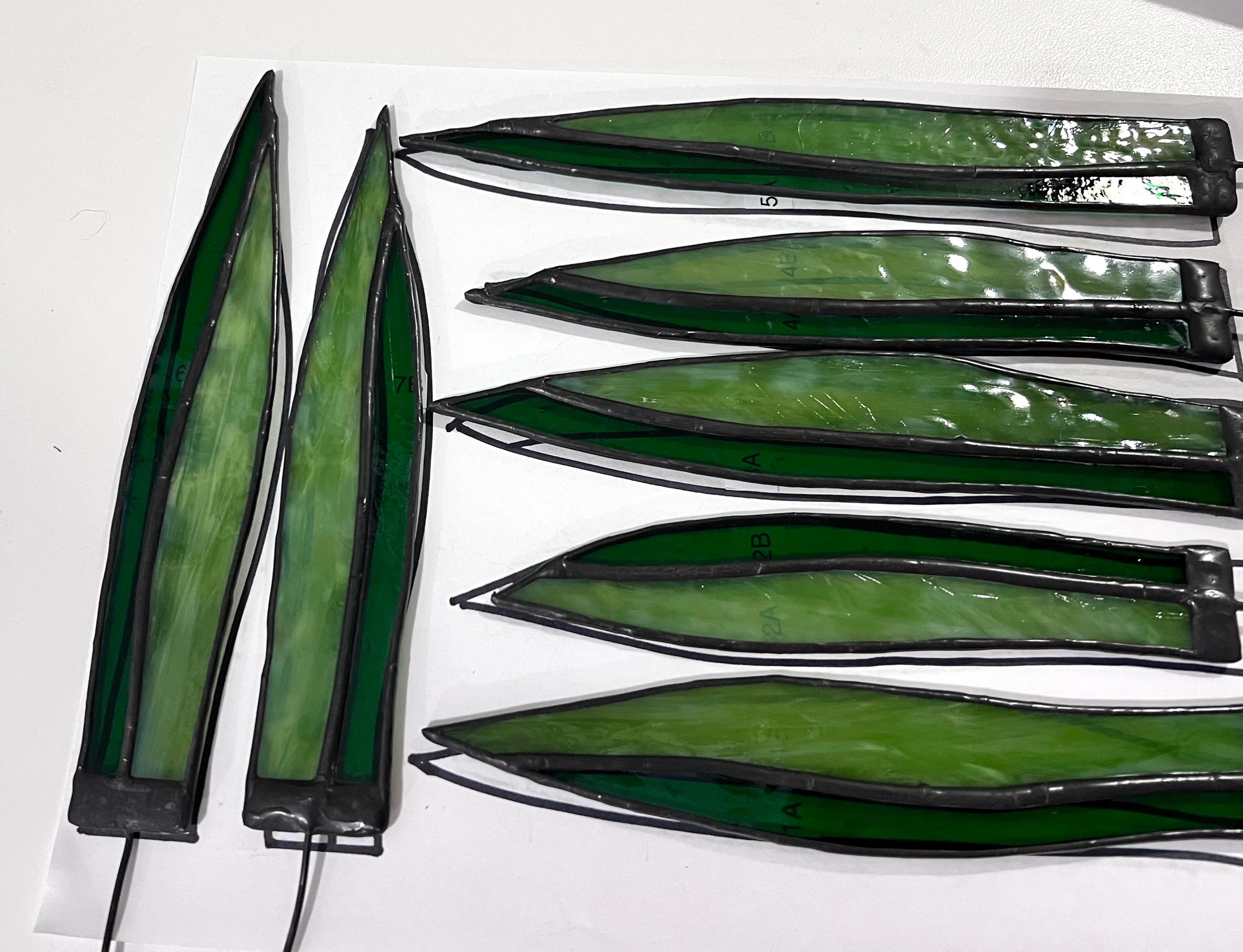 PATTERN: Stained Glass Snake Plant Leaves - Etsy