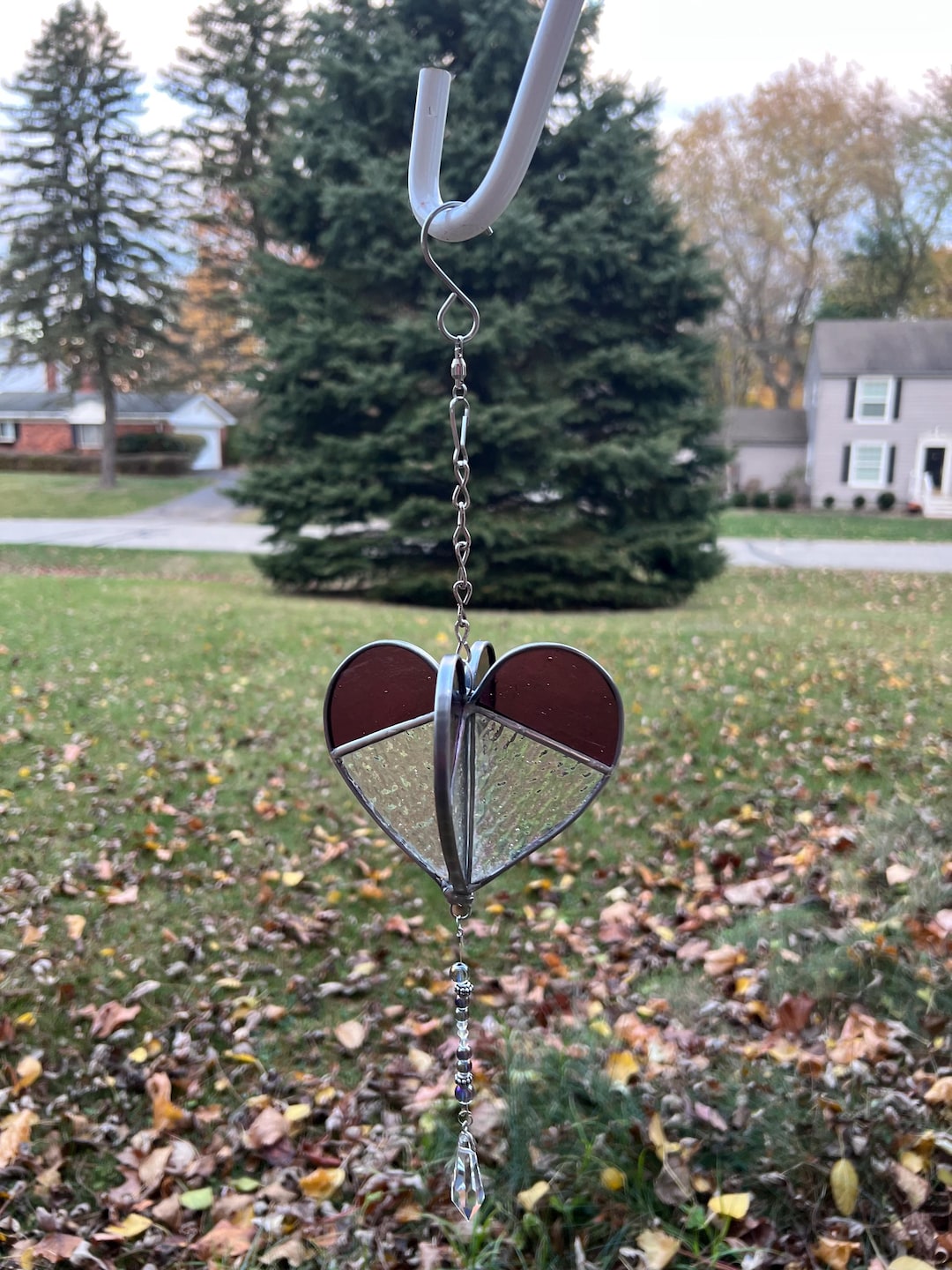 3D Stained Glass Heart Spinners - Etsy