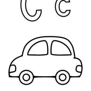 Printable Alphabet Colouring Book for Kids digital Download - Etsy