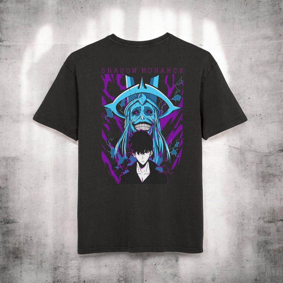 Solo Leveling Anime Tshirt, Sung Jin-woo Merch, Manga Style, Anime ...