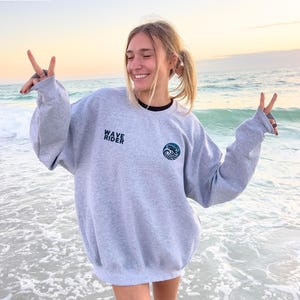 Wave Rider Whale Shark Sweatshirt, Ocean Wave Shirt, Sea Lover Gift ...