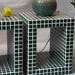 Funky Cube Plant Stand, Colorful Tile Pedestal With Hole, Mosaic Glass ...
