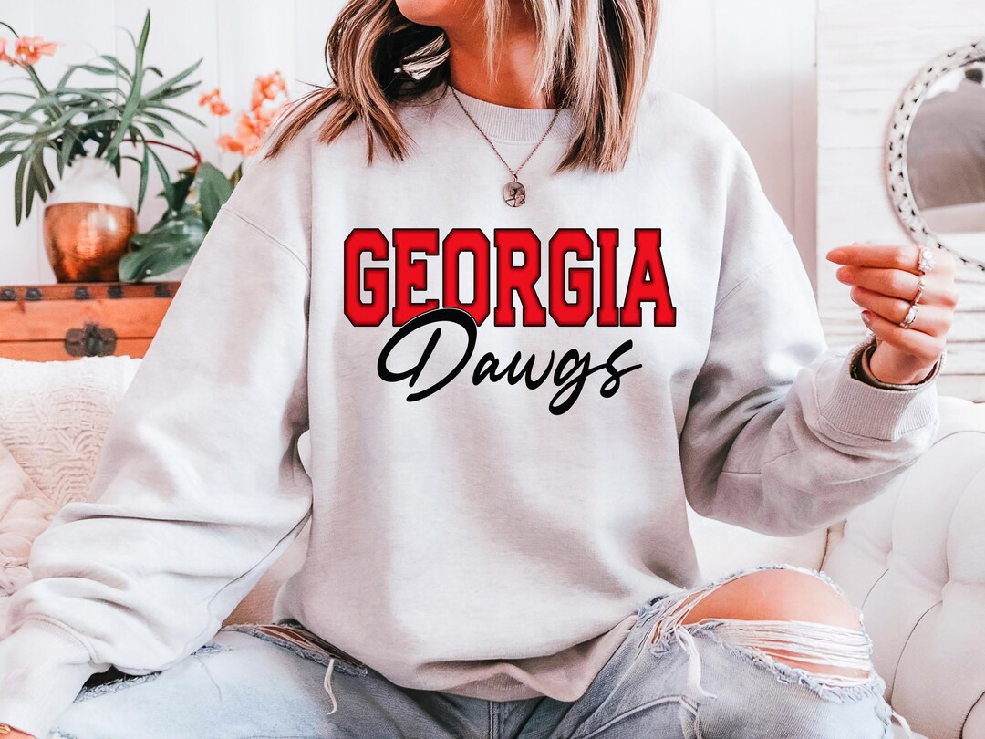 Bulldogs Sweatshirt Women Georgia Sweatshirt for Georgia Game Day Shirt ...