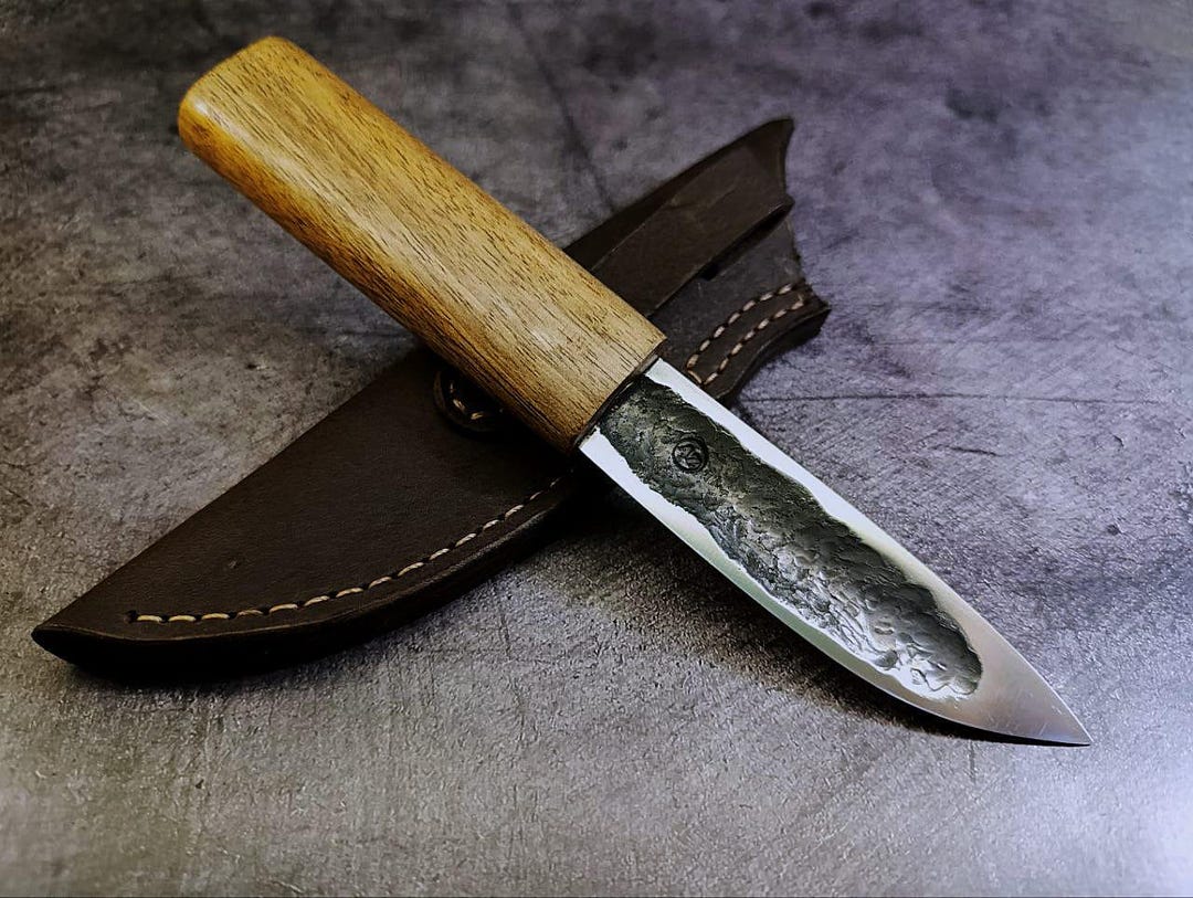 Forged Yakutian Knife Yakut With Leather Sheath Bushcraft Knife Outdoor ...