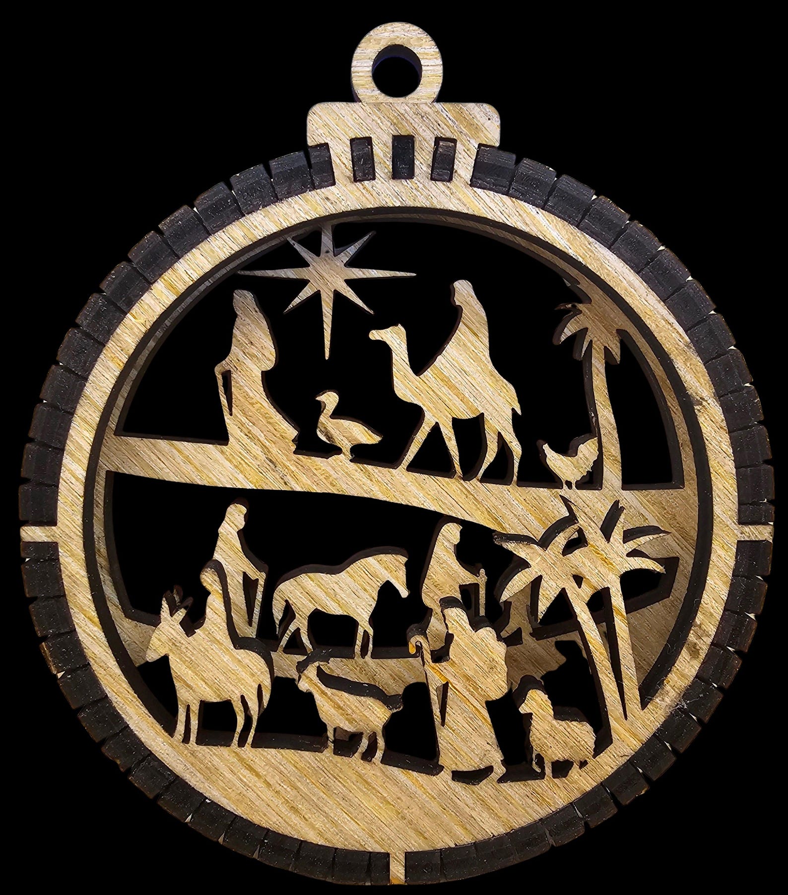 3D Nativity Scene Christmas Ornament 1 - Etsy