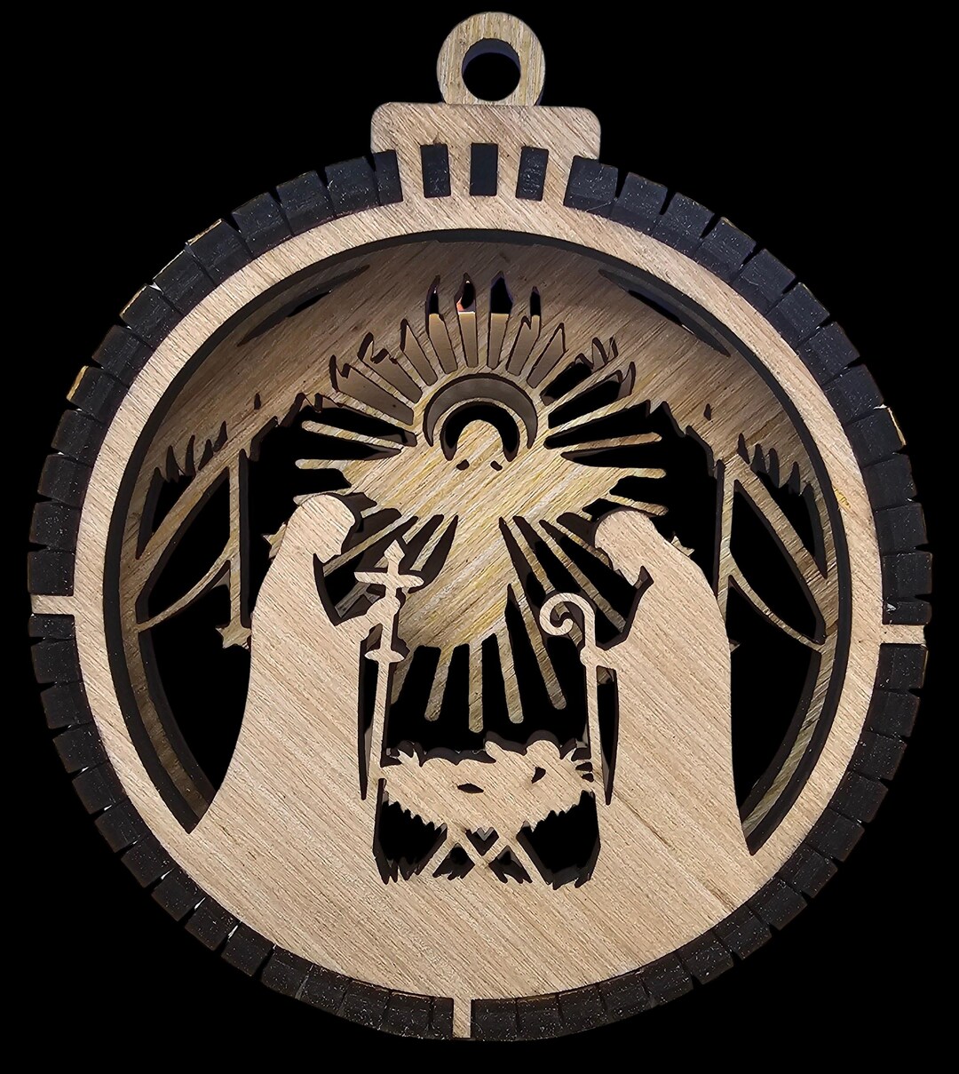 3D Nativity Scene Christmas Ornament 2 - Etsy