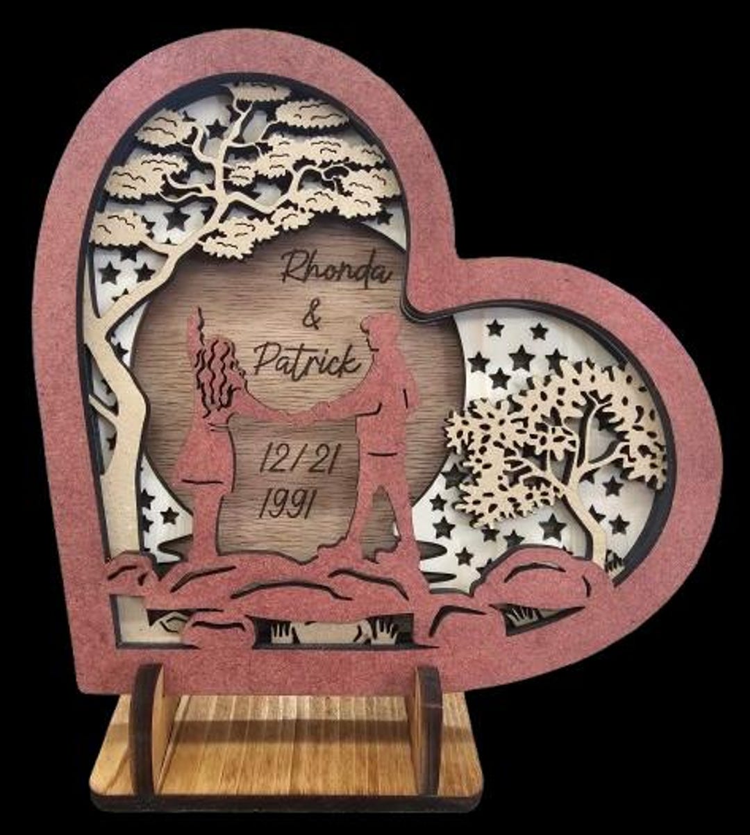 3D Layered Valentines Display (personalized) - Etsy