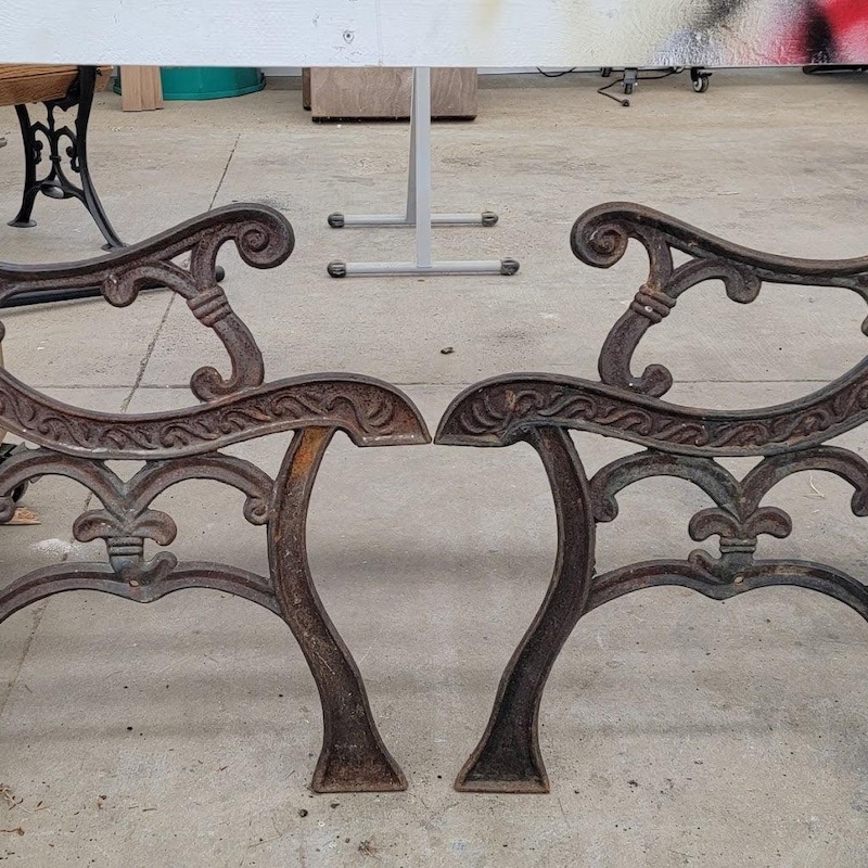 Cast Iron Bench Ends - Etsy