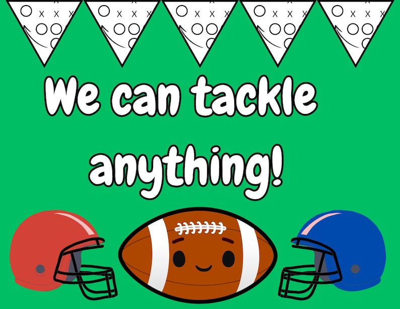 Fall Bulletin Board October Bulletin Football Bulletin Board - Etsy