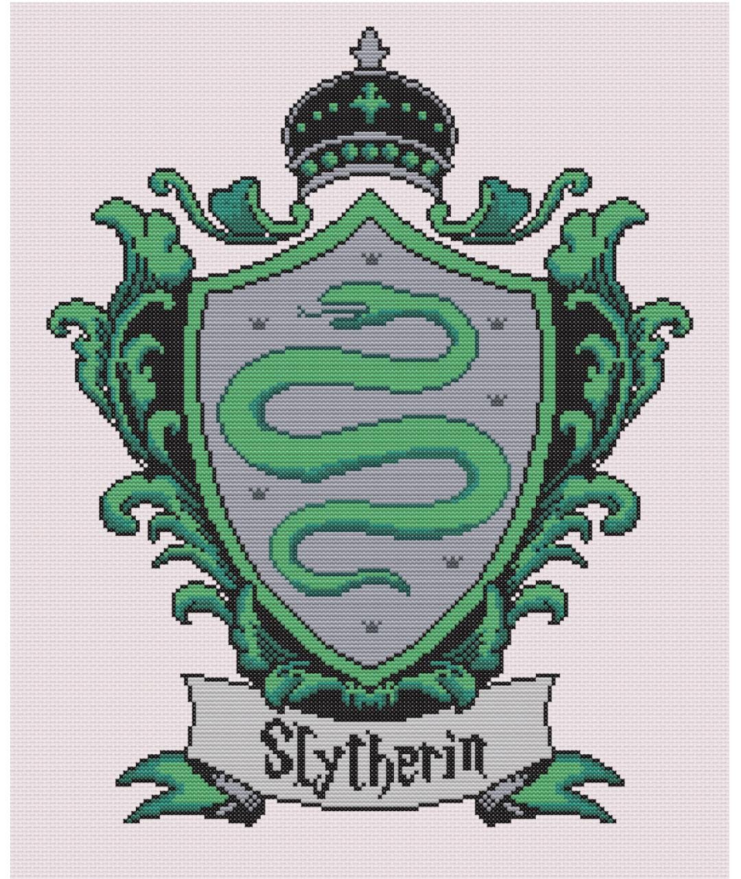 Slytherin Medieval Crest - Etsy