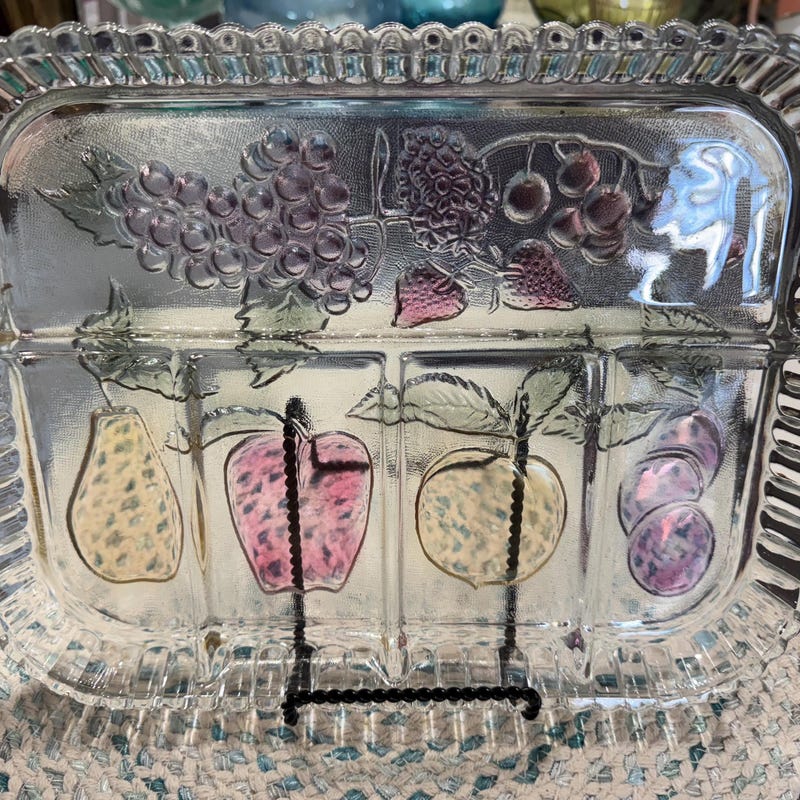 Glass Relish Tray - Etsy