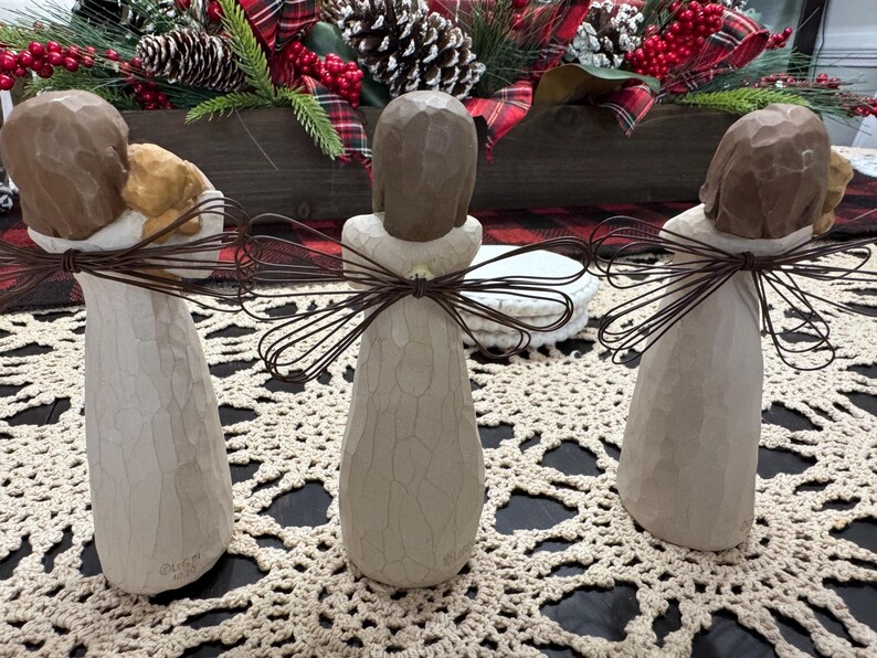 Vintage Willow Tree Figurines / 2 Angel of Friendship and 1 Sign for ...