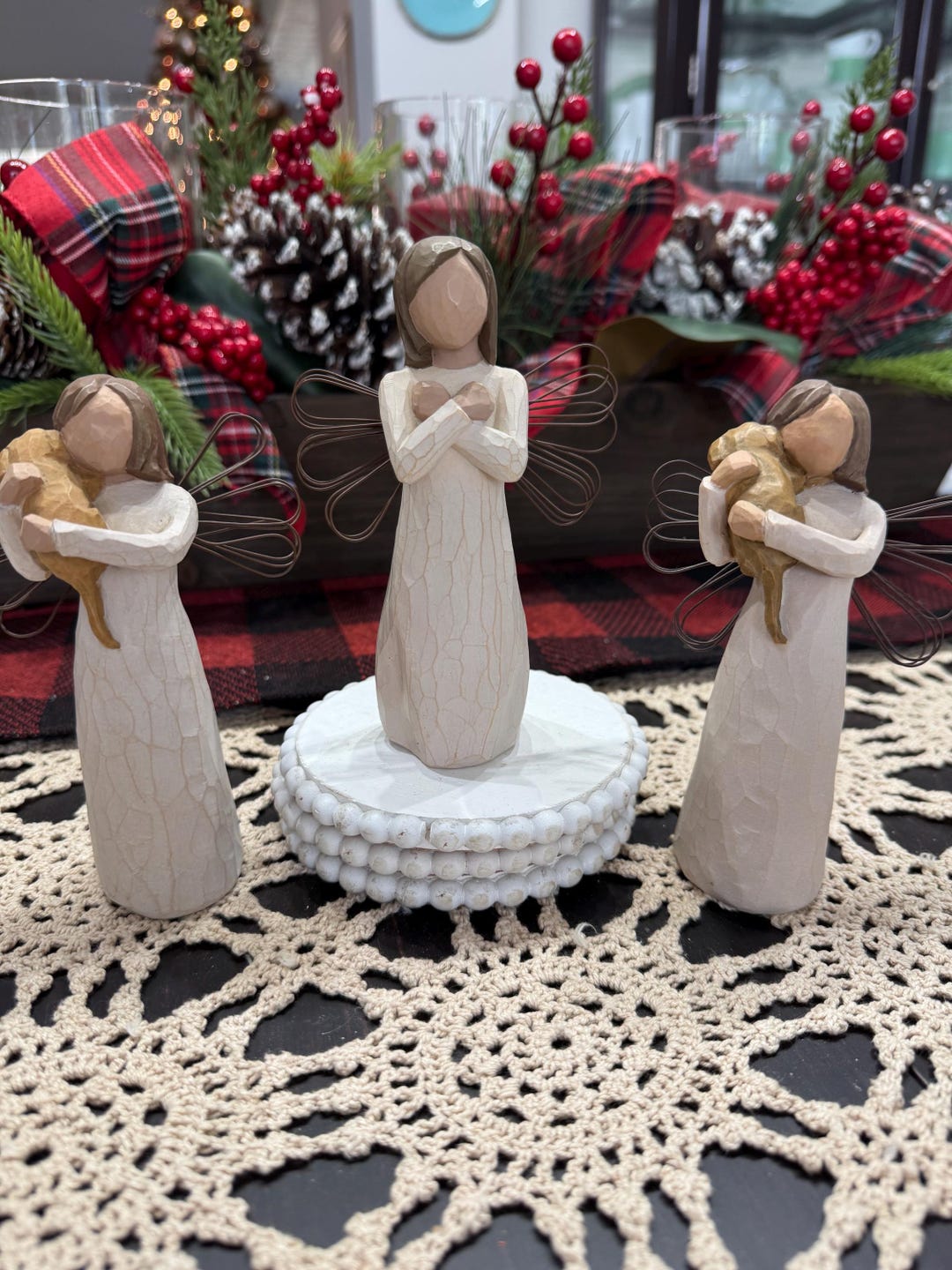 Vintage Willow Tree Figurines / 2 Angel of Friendship and 1 Sign for ...