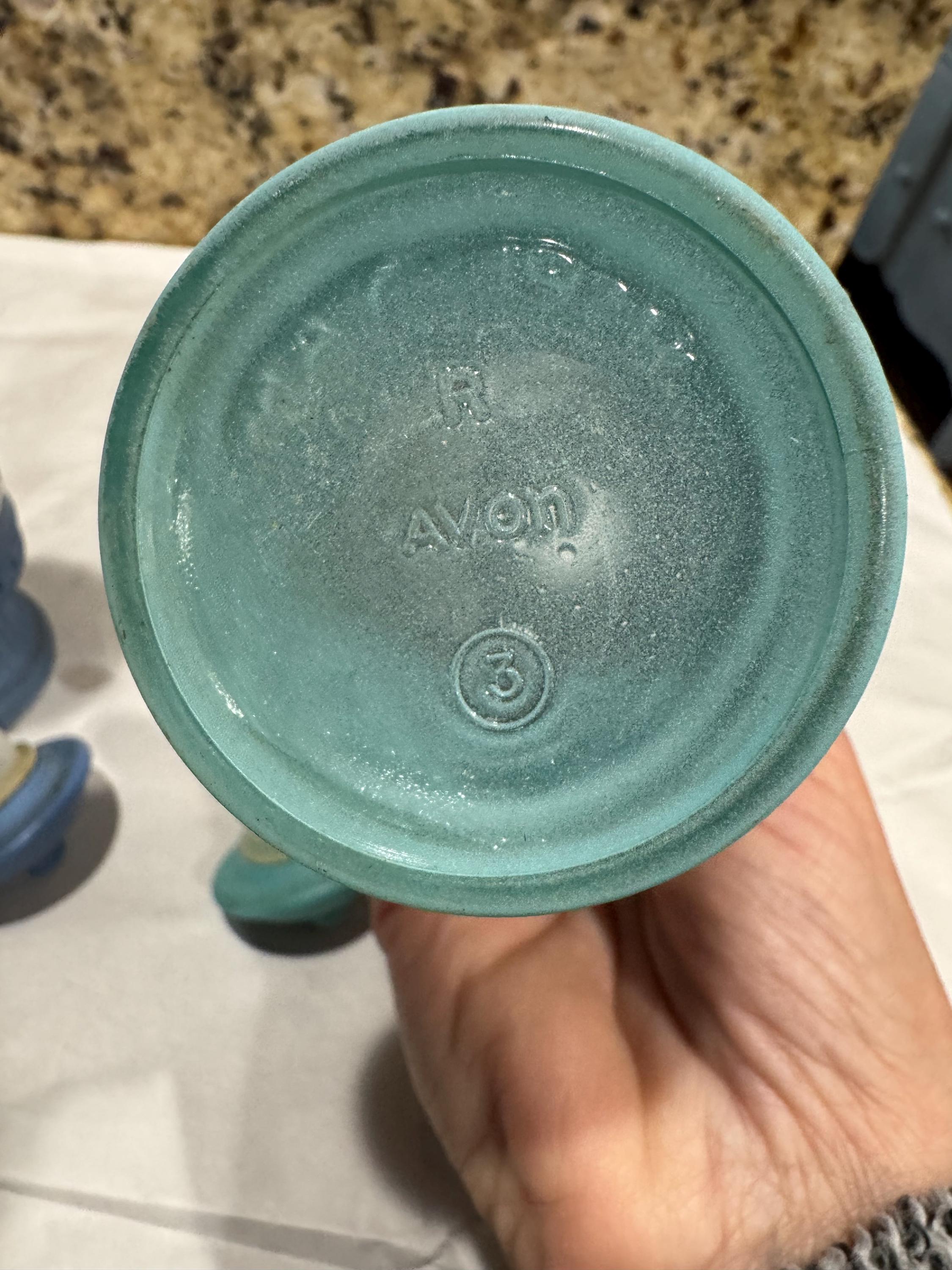 Vintage Avon Wedgwood Style Blue & Teal Set Charisma Cologne Empty ...