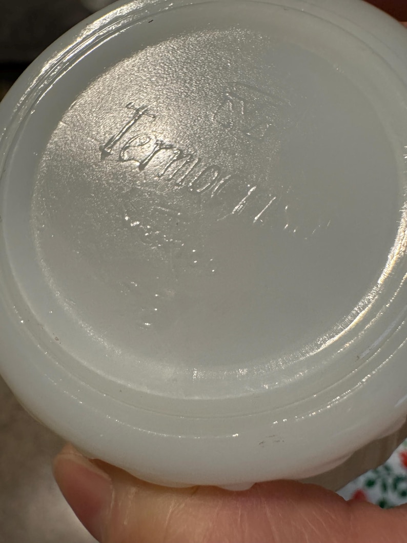 Vintage Termocrisa Milk Glass Dinnerware Set – Holly Berry Christmas ...