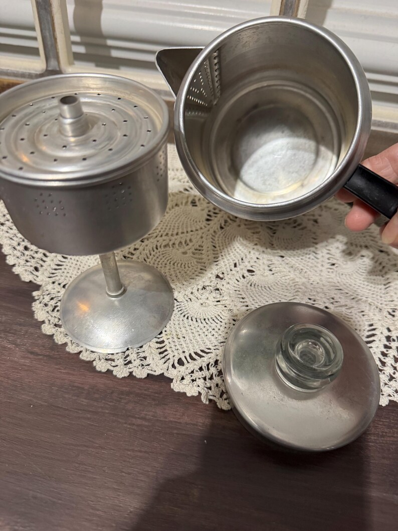 Vintage Comet Aluminum Percolator: 5-cup Stovetop Coffee Pot - Etsy