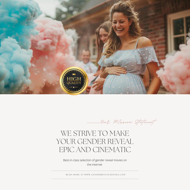 Lion King Epic Gender Reveal Video | IT'S A GIRL | Digital Gender Announcement Movie | Baby ...