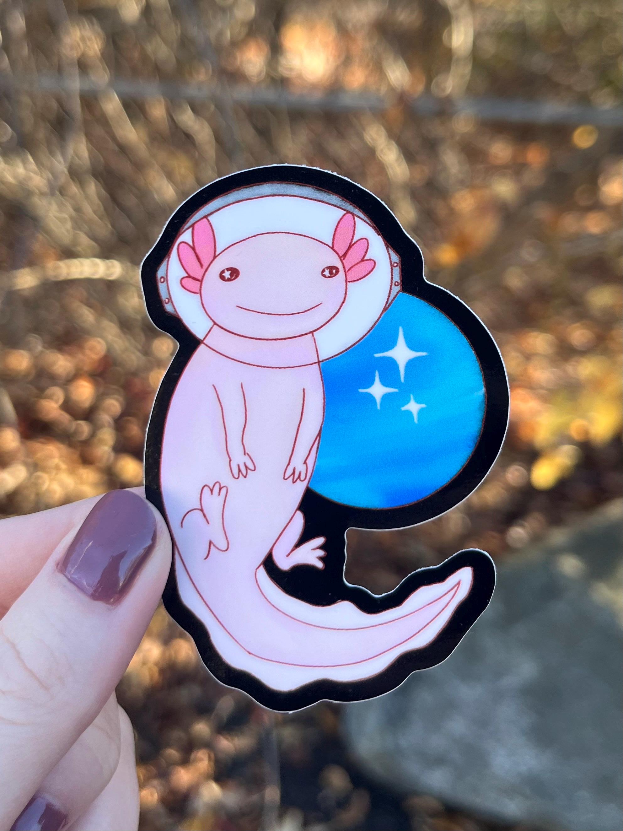 Axolotls ‘round the World Sticker Set, 3", Water Bottle Stickers ...