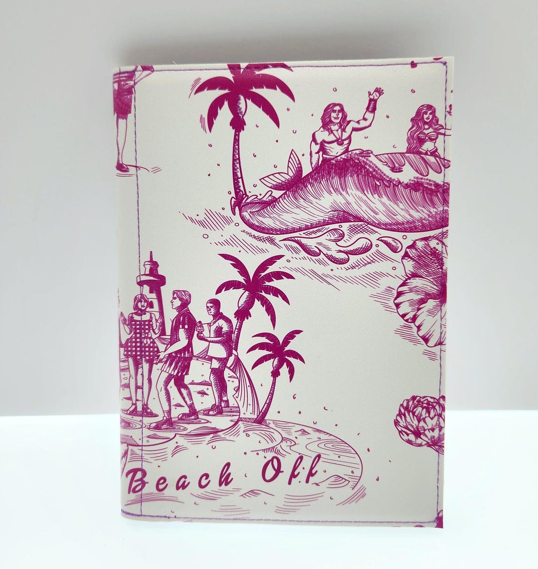 Barbie Inspired Beach Scenes Notepad Cover Custom Printed Premium Faux ...