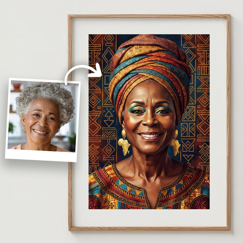 Custom Art African Queen - Etsy UK