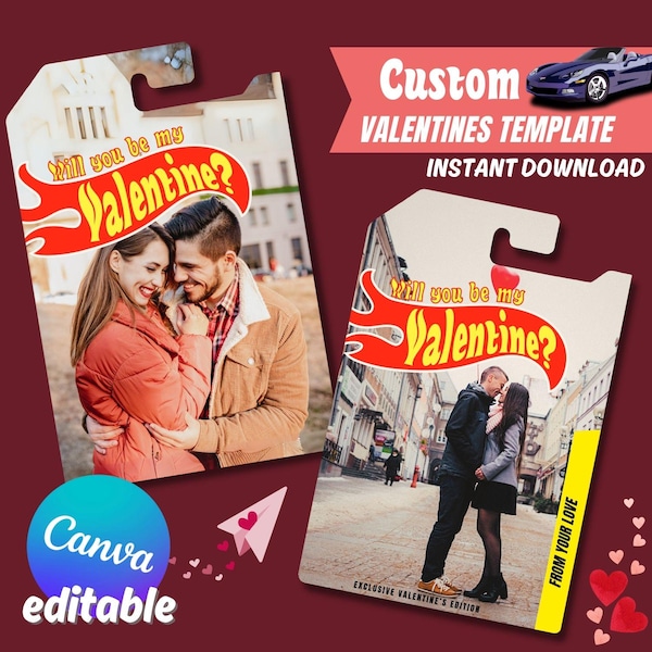 Custom Hot Wheel Cards Template - Etsy