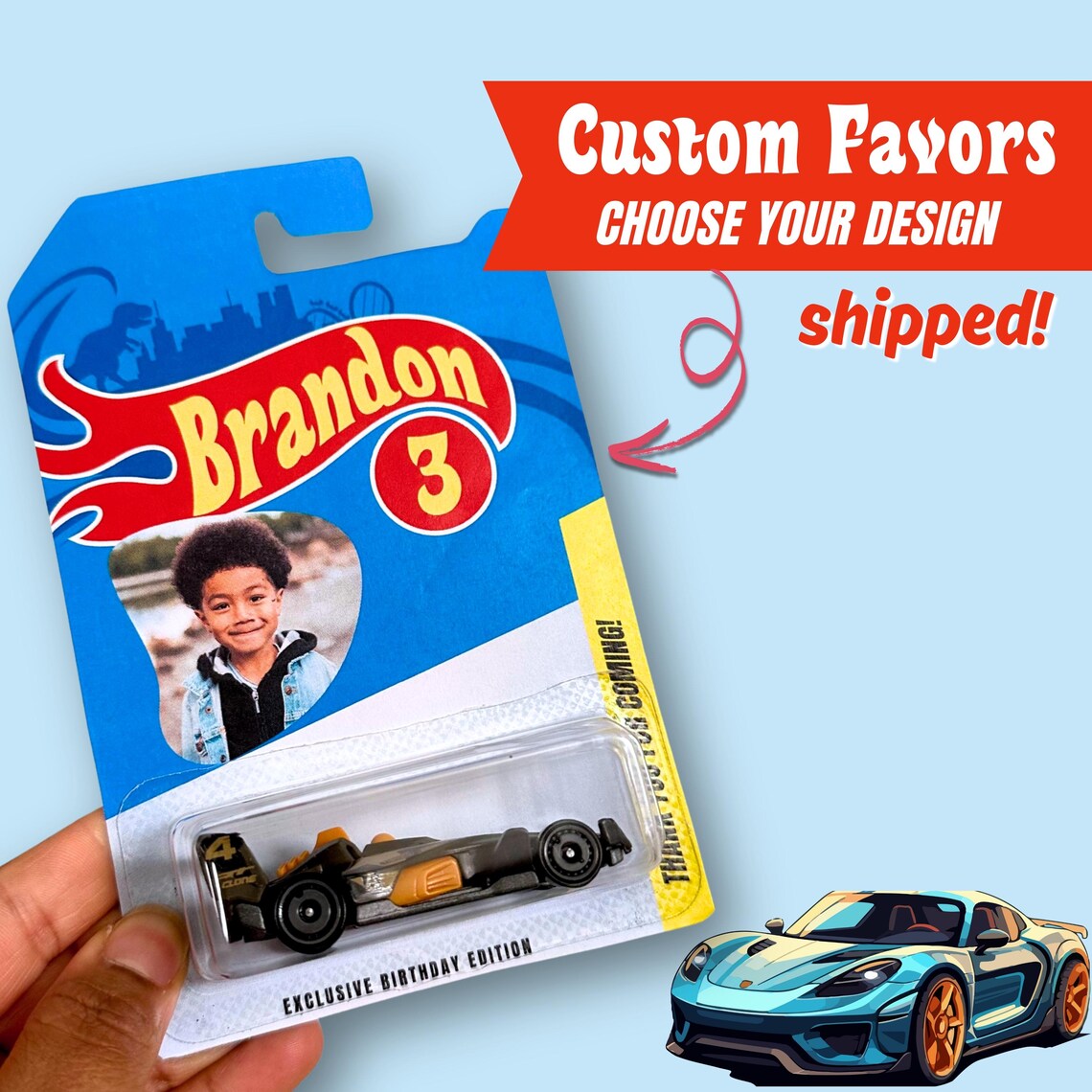 Physical Hot Car Wheels Party Favors | Shipped | Birthday Party | Fast ...