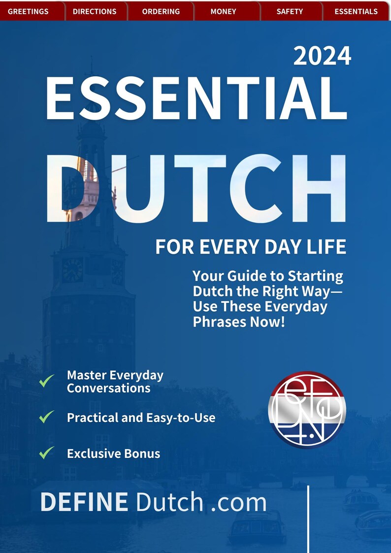 Essential Dutch Guide for Beginners Learn Dutch Common Phrases & Words ...