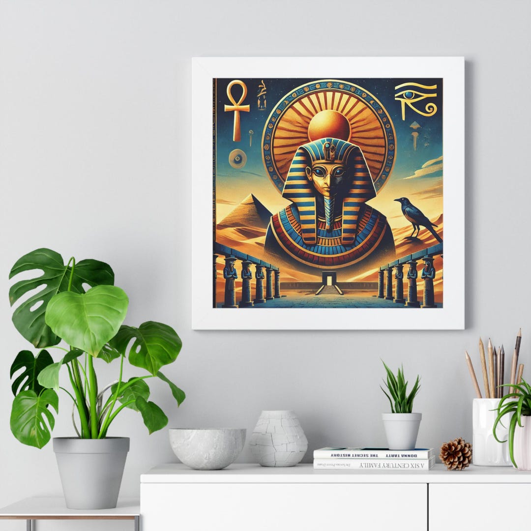 Egyptian Mythology Poster, Ancient Egypt Art Print, Historical Wall Art ...