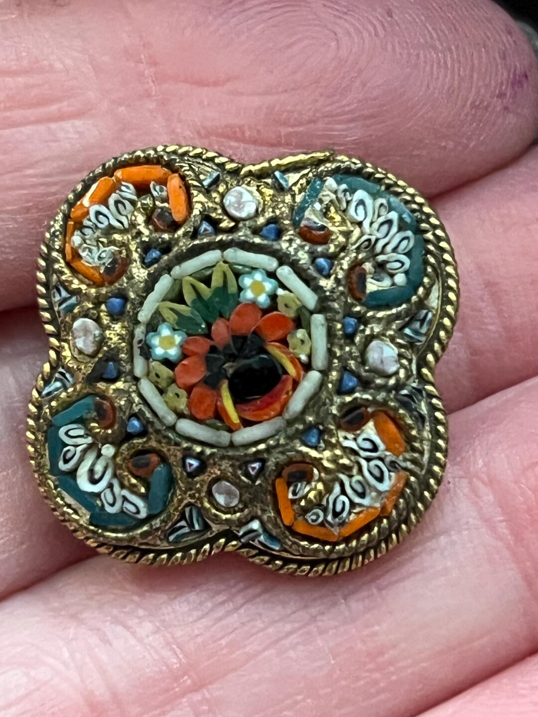 Rare Antique Signed FAP FABBRICO ANGELO Italy Clover Shaped Barrel ...