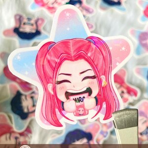 KPOP Demon Hunters Stickers | Huntrix Waterproof Stickers | Mira, Rumi ...