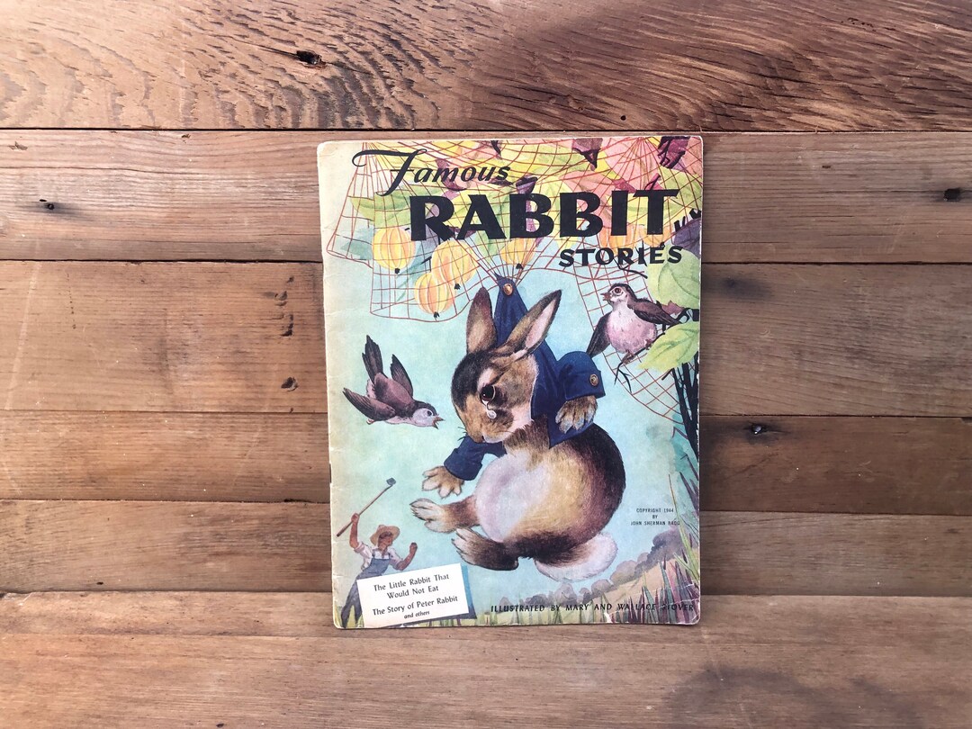 Vintage Famous Rabbit Stories Book Illustrated by Mary and Wallace ...