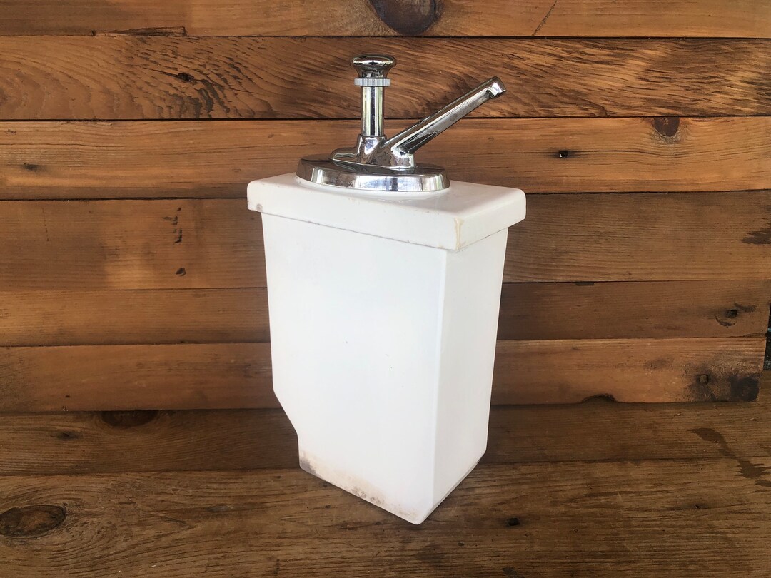 Vintage Syrup Pump Dispenser by Hall From a Soda Fountain Shop Labeled ...