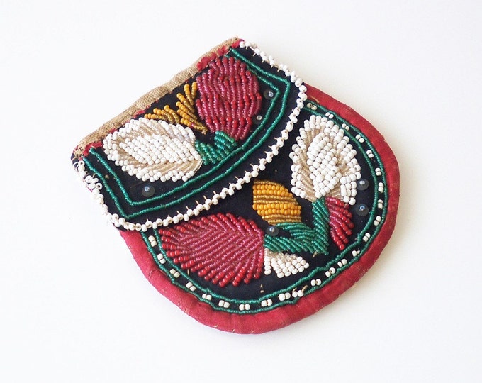 Vintage Native American Indian Beaded Pouch Ca. 1920 - Etsy