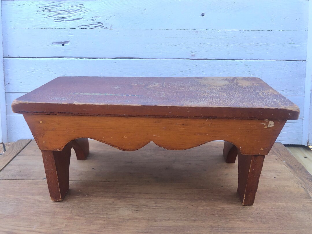 Antique Cricket Bench-primitive Farmhouse Decor-hand Made Foot Stool - Etsy