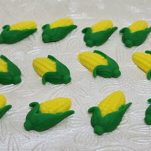 12 Edible Corn on the Cob Fondant Cupcake Toppers, Farm Birthday Cake ...