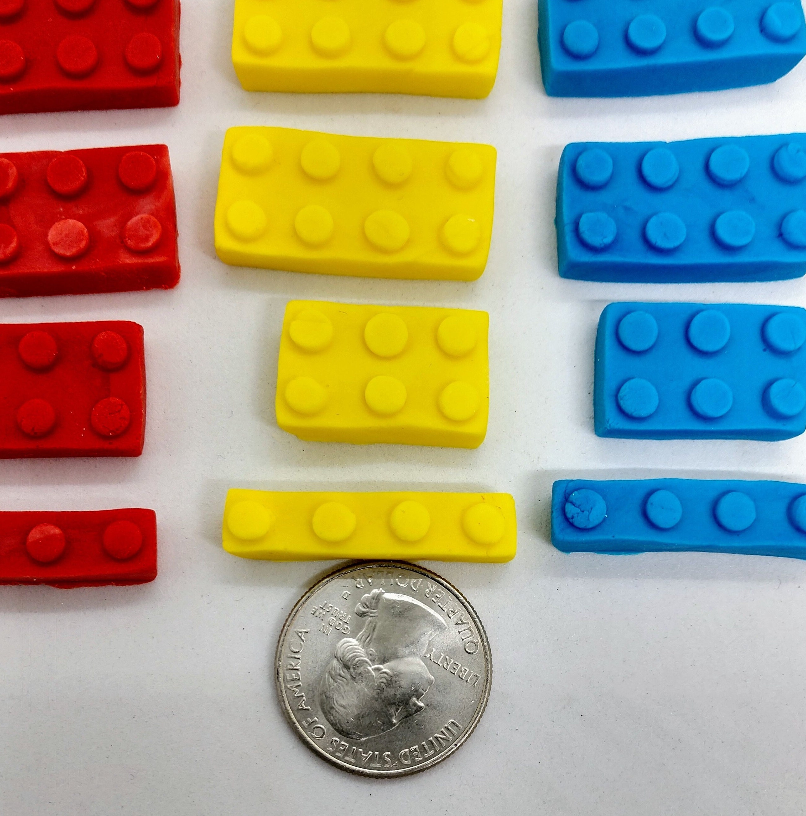 Building Blocks Fondant Cupcake Toppers 16 Cake Decorations - Etsy Canada