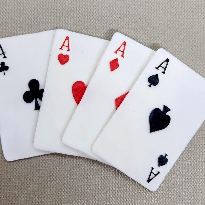 Playing Card Cake Topper - Etsy