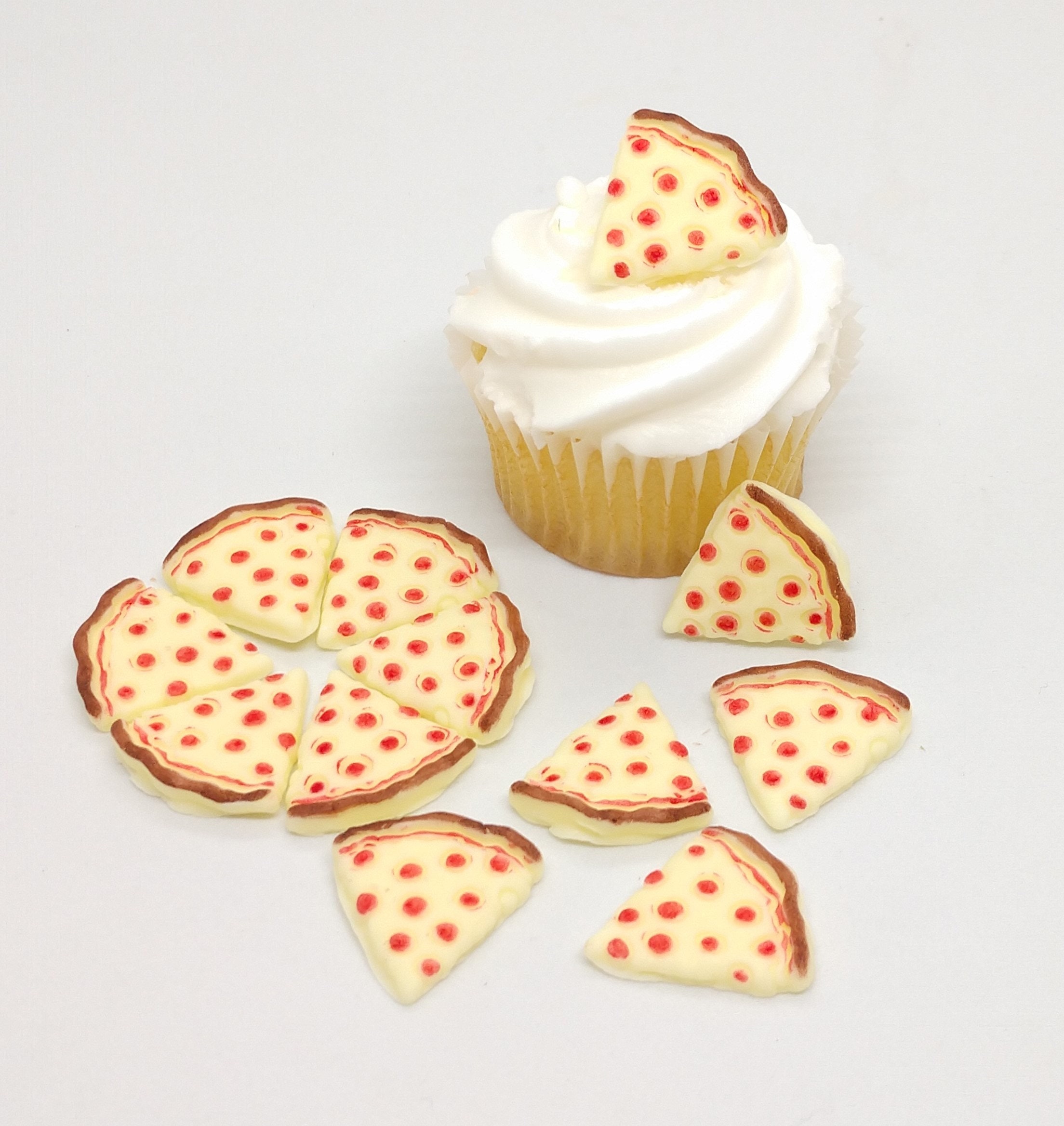 Pizza Decorated Cupcakes