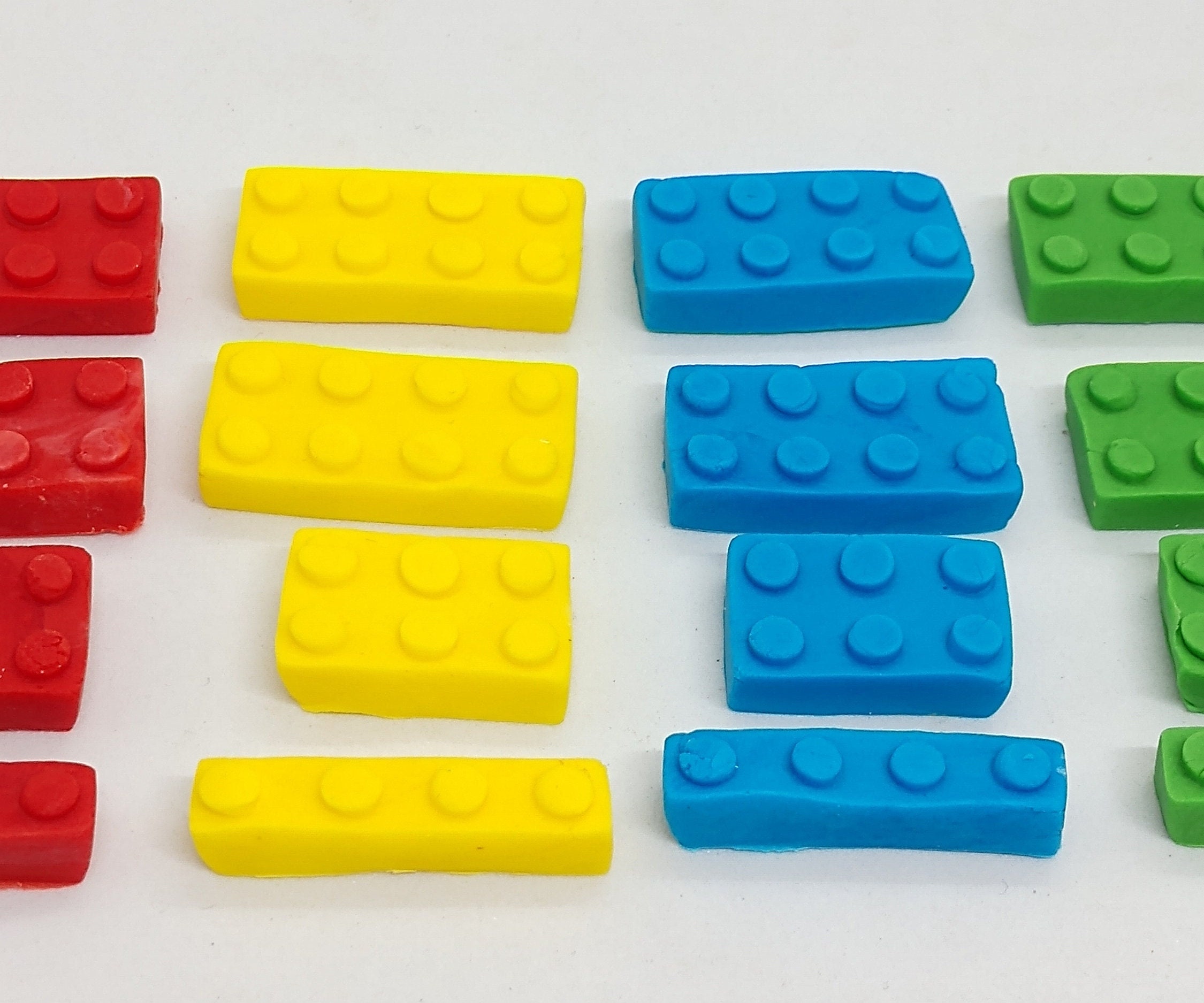 Building Blocks Fondant Cupcake Toppers 16 Cake Decorations - Etsy Canada