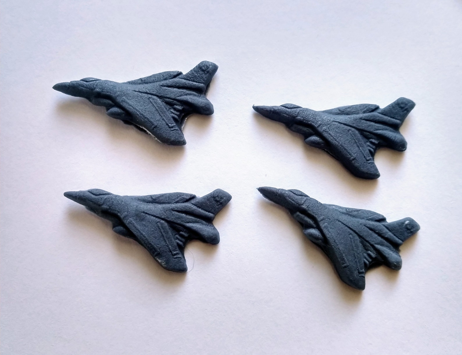 Fighter Jets Fondant Cupcake Toppers 12 Cake Decorations Jet - Etsy