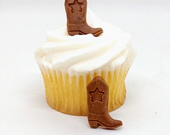 Boots Cupcake Toppers - Etsy