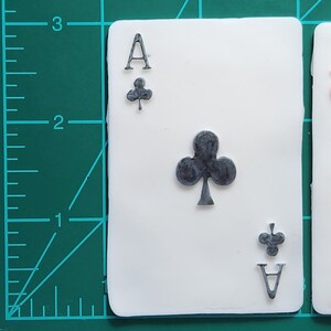 Fondant Playing Card Edible Cake Toppers, Poker Cards Birthday ...