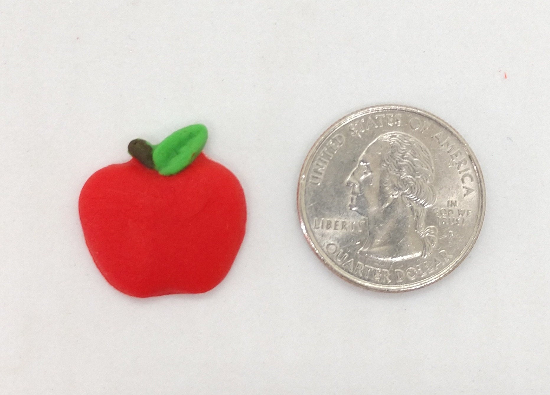 12 Red Apple Fondant Cupcake Toppers, Edible Cake Decorations - Etsy