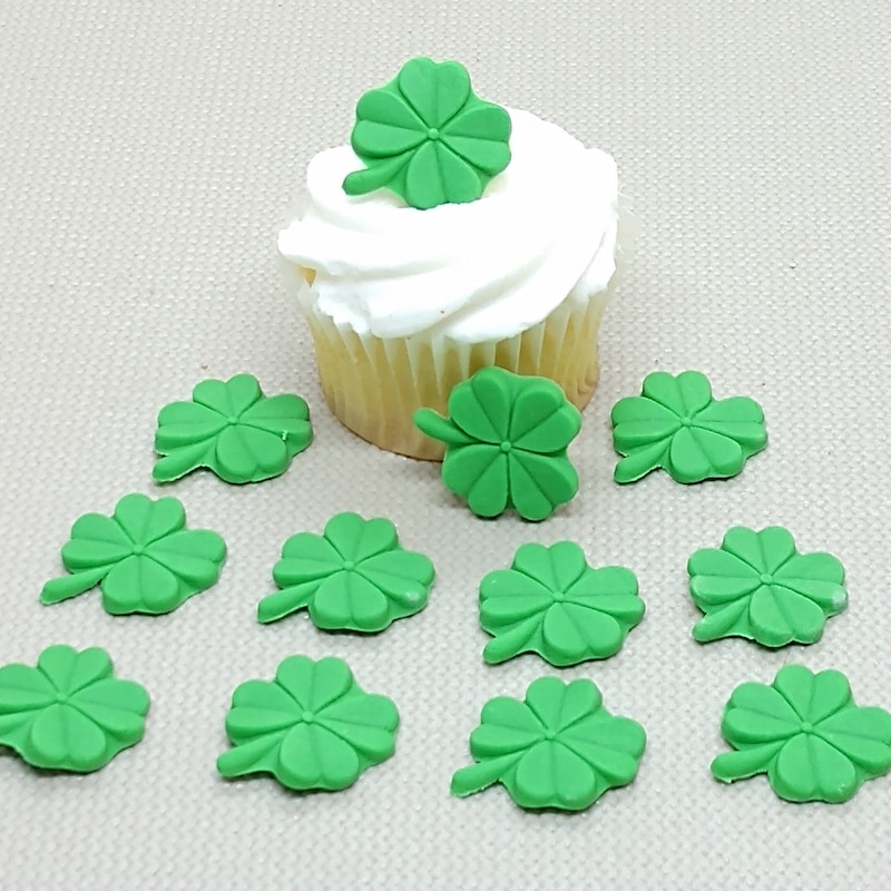 Shamrock Cupcake Toppers - Etsy