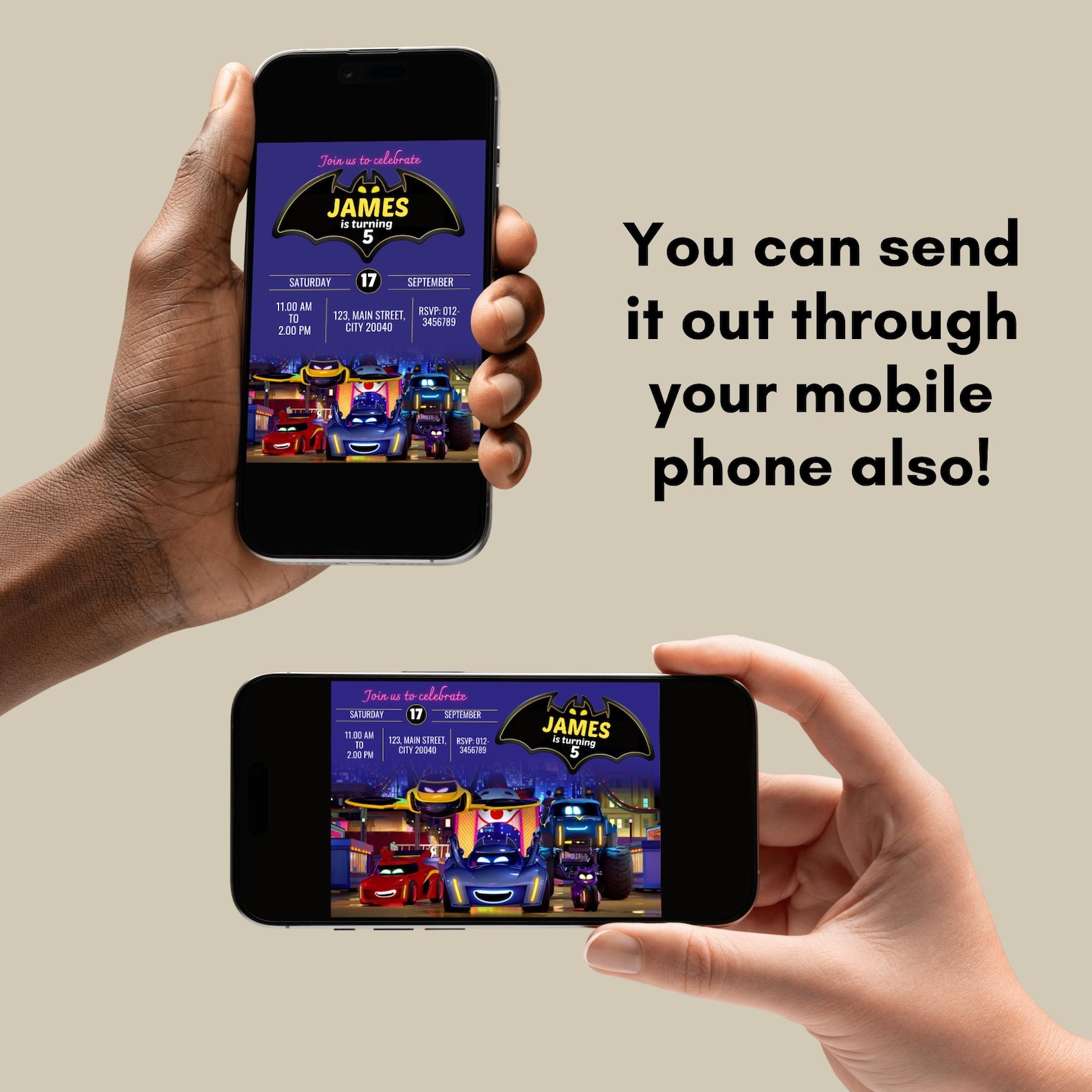 Batwheels Birthday Invitation, Batwheels, Batwheels Birthday, Batwheels ...