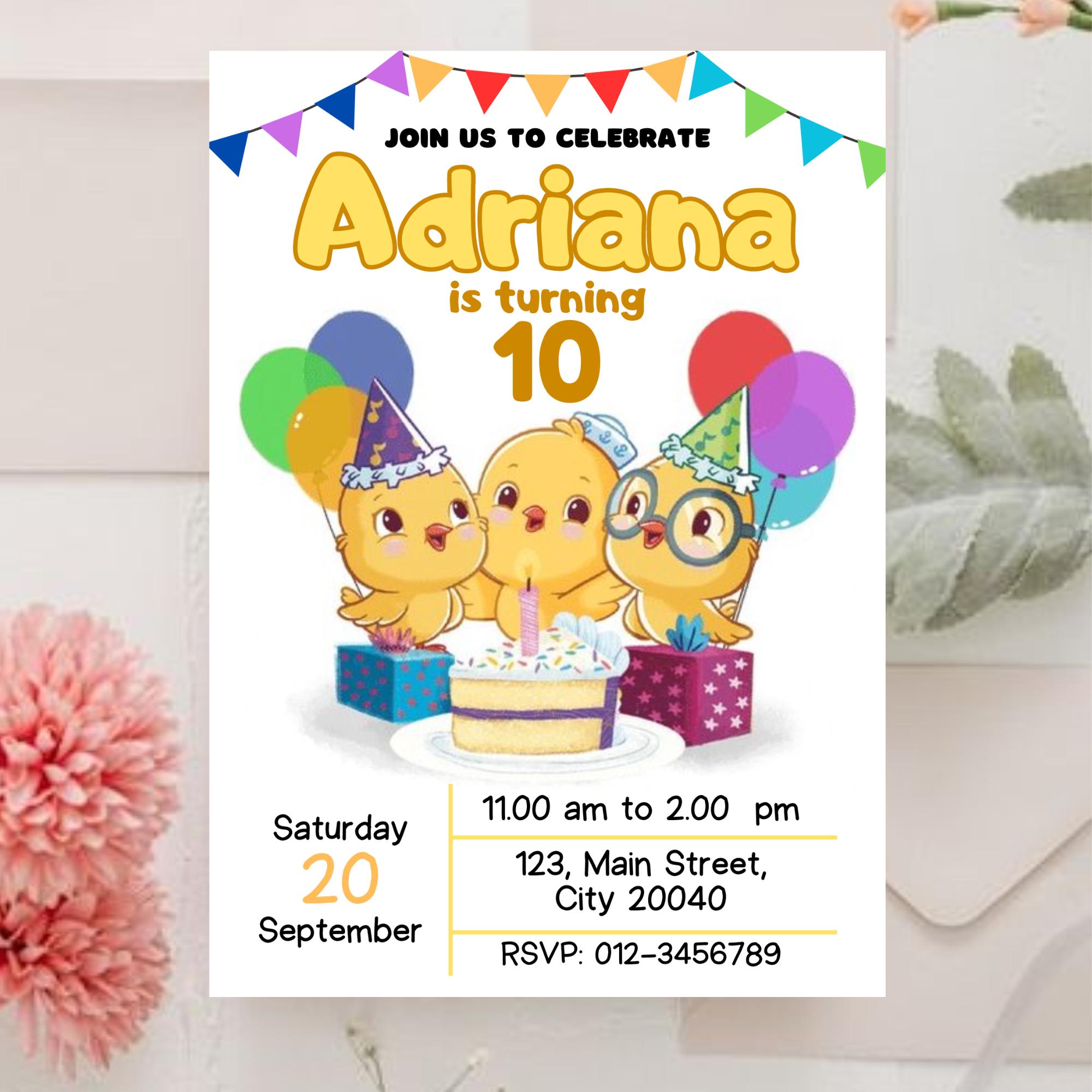 Canticos Birthday Invitation, Canticos Invitation, Canticos Birthday ...