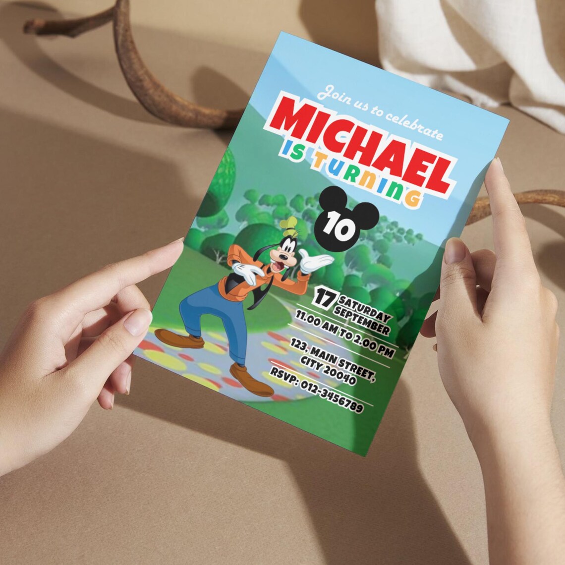 Goofy Birthday Invitation, Goofy Birthday, Goofy Birthday Party, Goofy ...