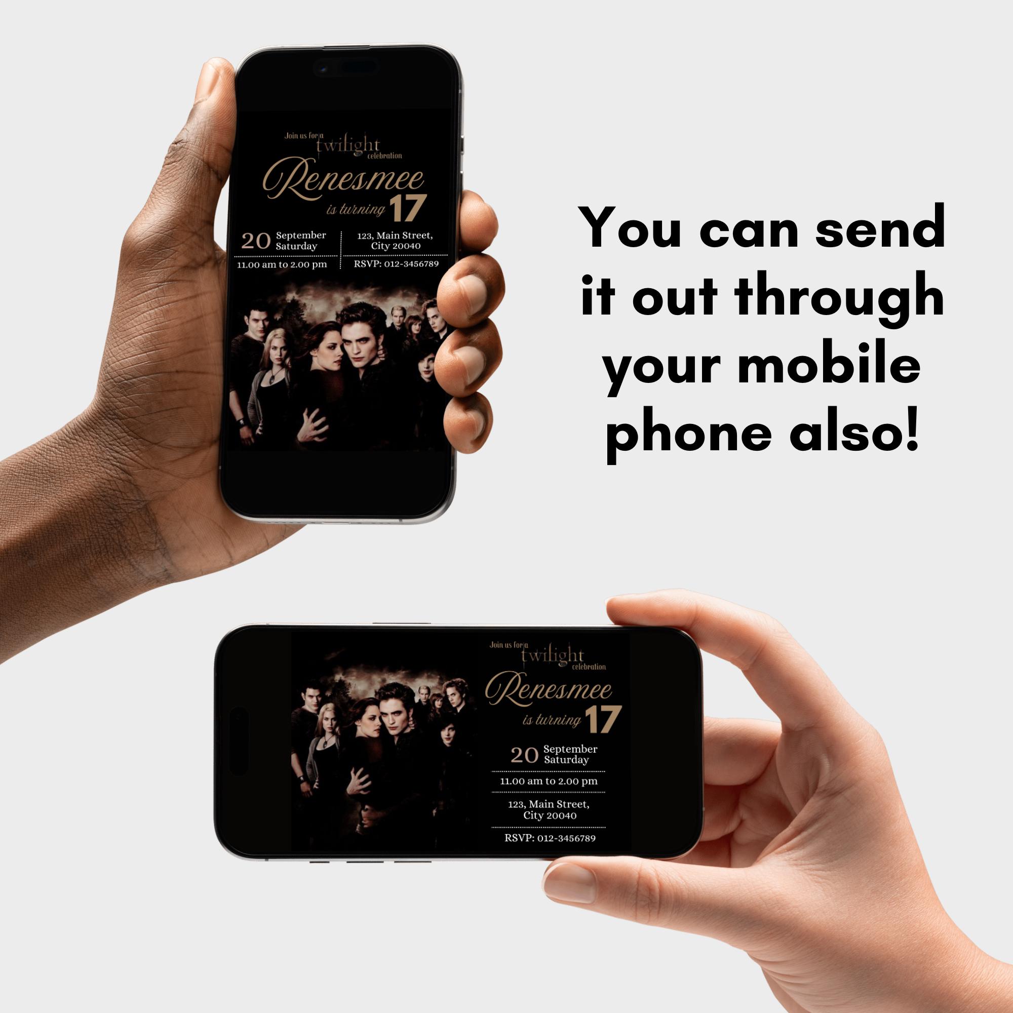 Twilight Birthday Invitation, Twilight Birthday, Twilight Birthday Card ...