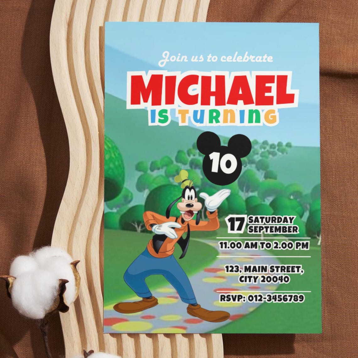 Goofy Birthday Invitation, Goofy Birthday, Goofy Birthday Party, Goofy ...